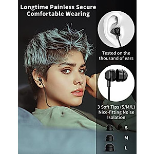TITACUTE USB C Headphone for Samsung A53 S54 S22 S23 S21 S20 FE Wired Earbuds Magnetic in-Ear Type C Earphone with Microphone Stereo Noise Canceling for Galaxy Z Flip 5 Fold 4 Pixel 7 6 6a 7a OnePlus