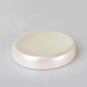 Victoria Soap Dish and Toothbrush Holder Set in 3 Pieces, Pearl