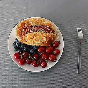 Hersvin Shelf Liner, 17.5" x20' Non-Adhesive Drawer Liners EVA Kitchen Cupboard Cabinet Covering Undersink Mat Washable Fridge Lining Paper (Gray/Diamond)