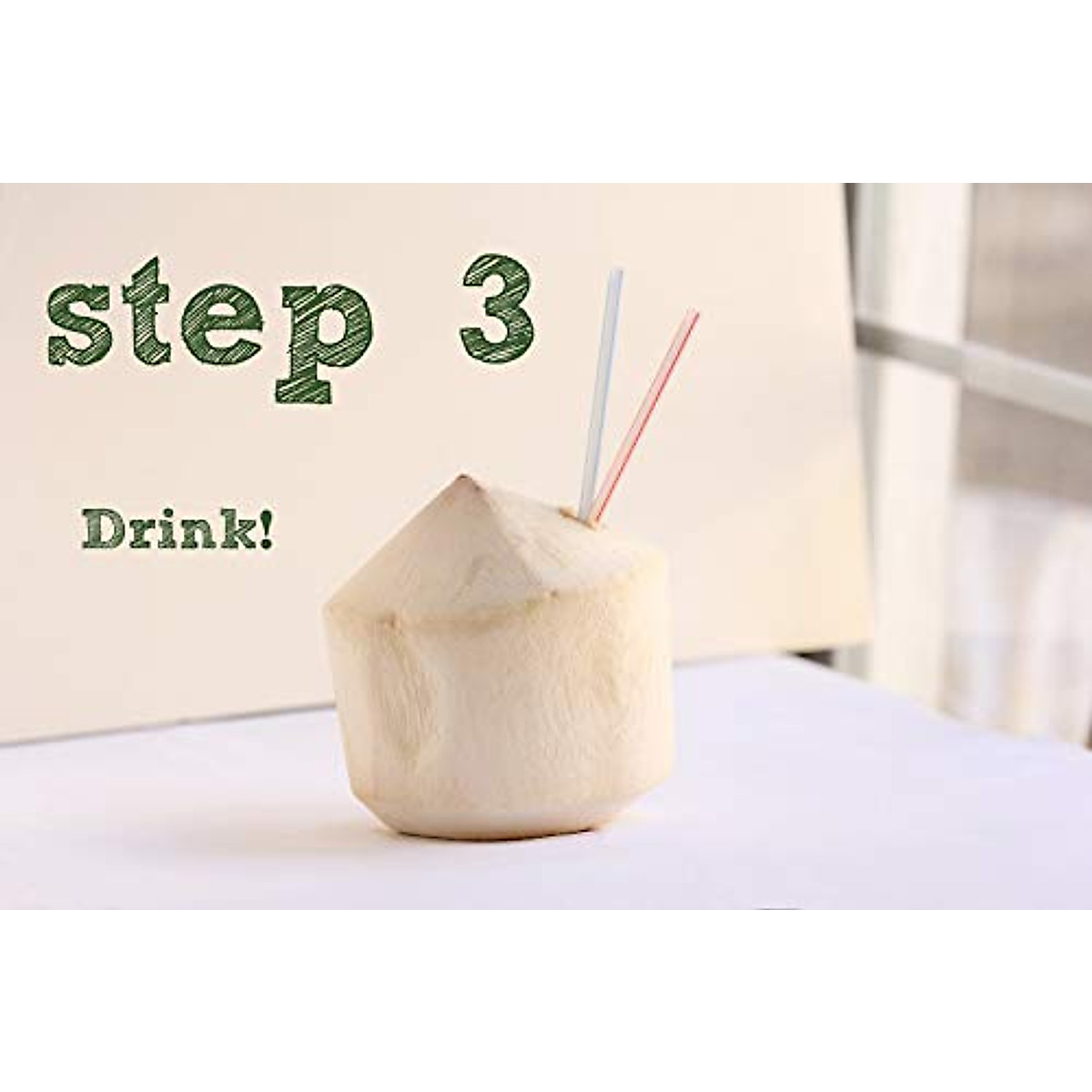 CocoDrill Young Coconut Opening Tool -(Punch Tap) Knife Opener for Raw Coco Water Juice - Makes Straw Hole! (Fresh, Thai, Hawaii)