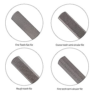 Amazon Basics 4-in-1 Multi-Function Wood Rasp File, Hardened Alloy Steel - 8-inch