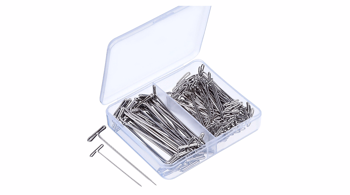 Blulu Steel T-pins Set - Durable Knitting & Craft Pins (150 pcs)