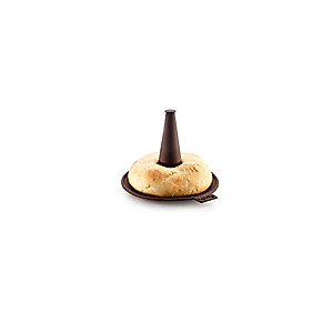 Lekue Bagel Maker with 6 Individual Bagel Molds, Brown