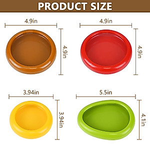 Saxialy Vibrant and Stylish Silicone Fruit Storage Containers - 4pcs Reusable Food Storage Boxes for Onion, Avocado, Tomato, Lemon