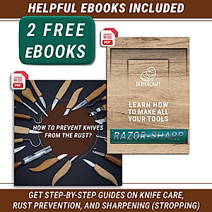 BeaverCraft S14 Wood Carving Tools Kit Wood Carving Set Wood Carving Hook Knife Set Spoon Carving Tools Spoon Knife Set Bowl Kuksa Scoop Cup Carving Tools Wood Gouges Spoon Carving Kit