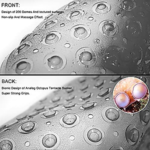 TEESHLY Bathtub Mats for Shower Tub Extra Long Non-Slip Bath Mat, 39 x 16 Inch Shower Mat with Drain Holes and Suction Cups, Bath Tub Mat for Bathroom with Machine Washable (Clear Grey)