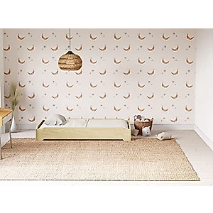 Stackable Bed - Single Bed - Twin Wooden Bed Floorbed Frame Unfinished -Easy to Assemble Solid Pine Wooden Bed Frame