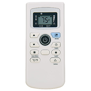 RCECAOSHAN Replacement for SOLEUS AIR Air Air Conditioner Remote Control TM-PAC-08E3 TM-PAC-12E4 TM-PAC-10E3 PS08-01 PS10-01 PS12-03 KY80 KY100 KY120 KY-120HP FE2-10BA