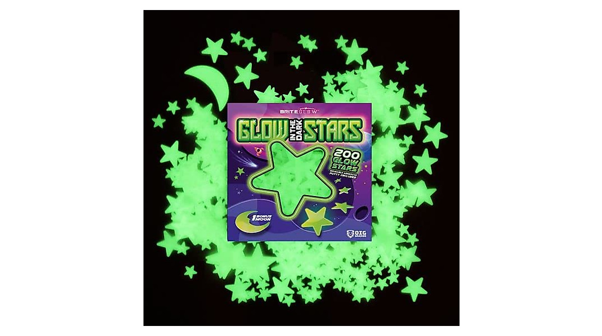 Glow in the Dark Stars with Planets & Constellation Map - Kids Décor