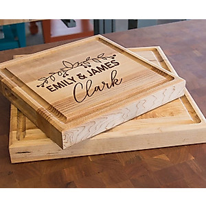 Personalized Mr and Mrs Cutting Board Wedding Gift for Couple Custom Cutting Board Housewarming Gift