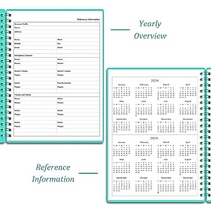 Undated Daily Planner,Undated Planner with Hourly Schedules, 150 Days To Do List Planner, A5 Daily Organizer Notebook to Increase Productivity, 5.8 × 8.2 Inch,Turquoise