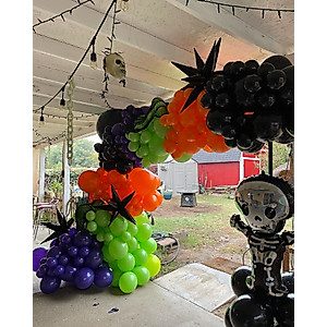 Lime Green Balloons 100pcs Green Balloon Garland Arch Kit 5/10/12/18 Inch Different Sizes Lime Green Matte Latex Balloon for Birthday Dinosaur Baby Shower Decorations Halloween Balloon Fruit Green