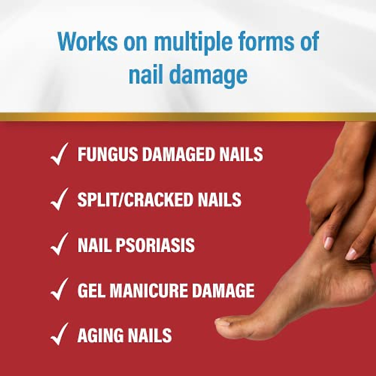 Kerasal Multi-Purpose Nail Repair, Nail Solution for Discolored and Damaged Nails, 0.43 fl oz