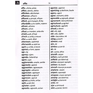 Haitian-Creole edition Word To Word Bilingual Dictionary