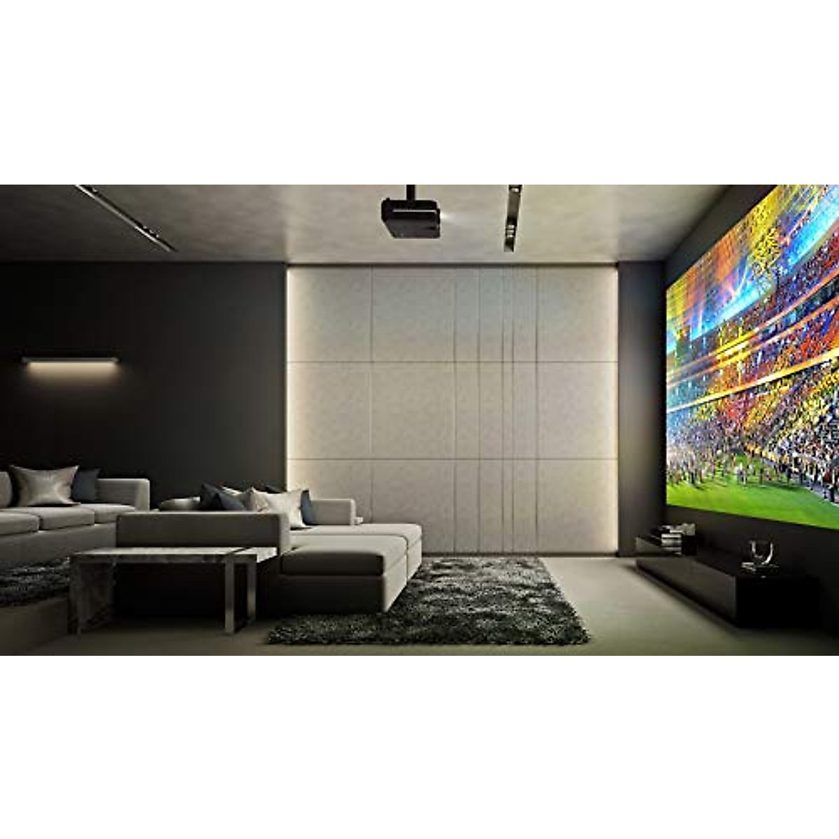 Optoma UHD51ALV True 4K UHD Smart Projector with HDR | Super Bright 3,000 Lumens | HDR10 | Works with Alexa and Google Assistant | Voice Command to Activate Projector | USB Media Streamer