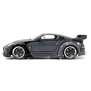 Jada Toys Fast & Furious 1:24 D.K.'s Nissan 350Z Die-cast Car, Toys for Kids and Adults, Grey and Black (97172)