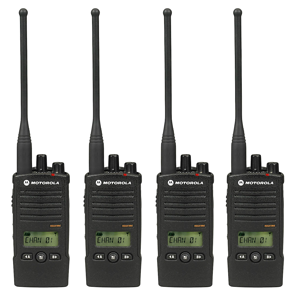 4 Pack of Motorola RDU4160d Two Way Radio Walkie Talkies