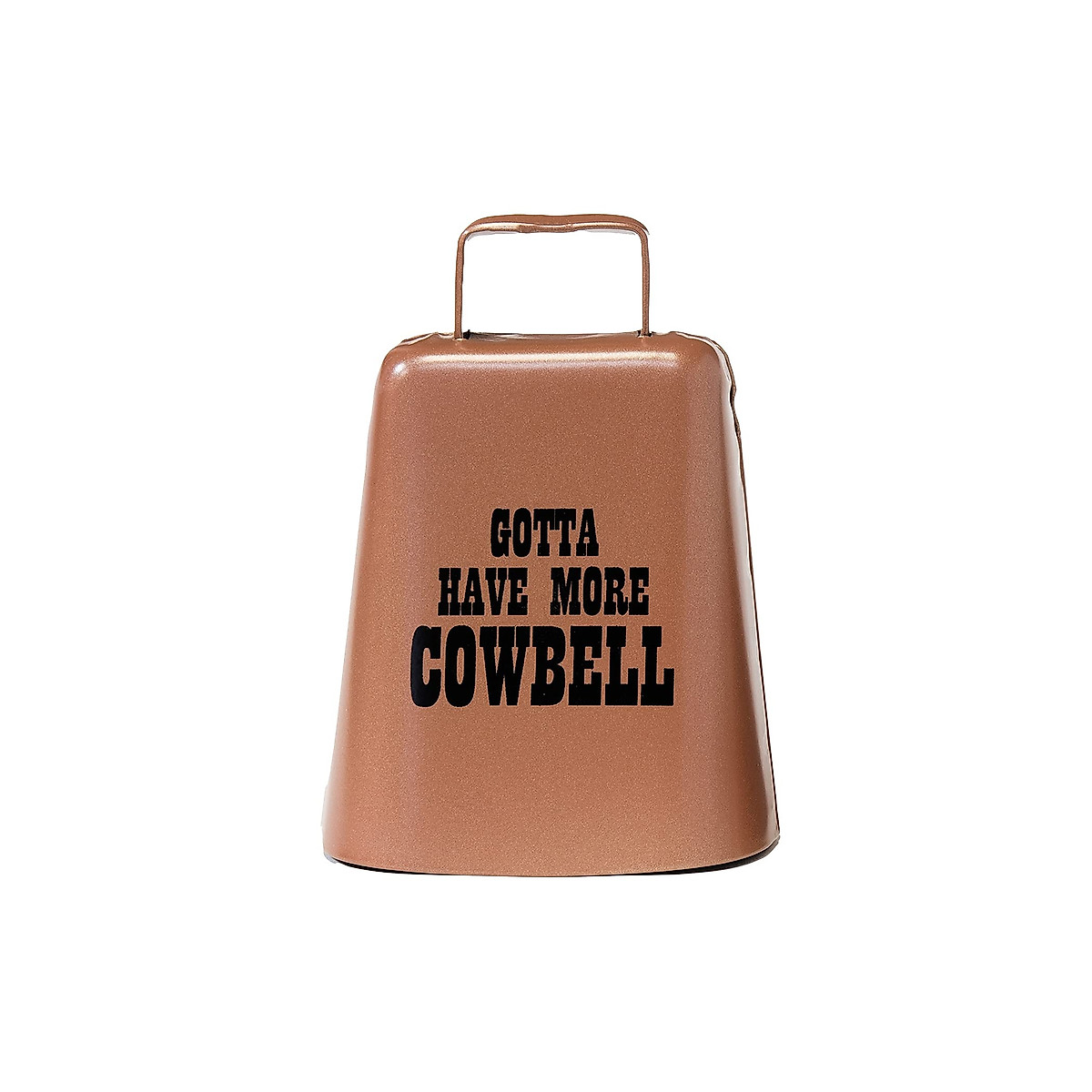 Bevin Bells "Gotta Have More Cowbell" (Medium) | Kentucky Cow Bell w/ Copper Color | Made from Steel | Loud Noise Makers w/ Handle | Made in CT, USA