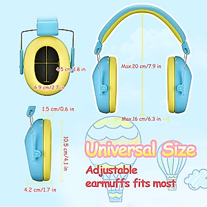 Onhear Kids Noise Cancelling Headphones, SNR 28 dB Kids Ear Protection Earmuffs for Autism, Toddler, Children, Noise Cancelling Sound Proof Earmuffs/Headphones for Concerts, Air Shows, Fireworks