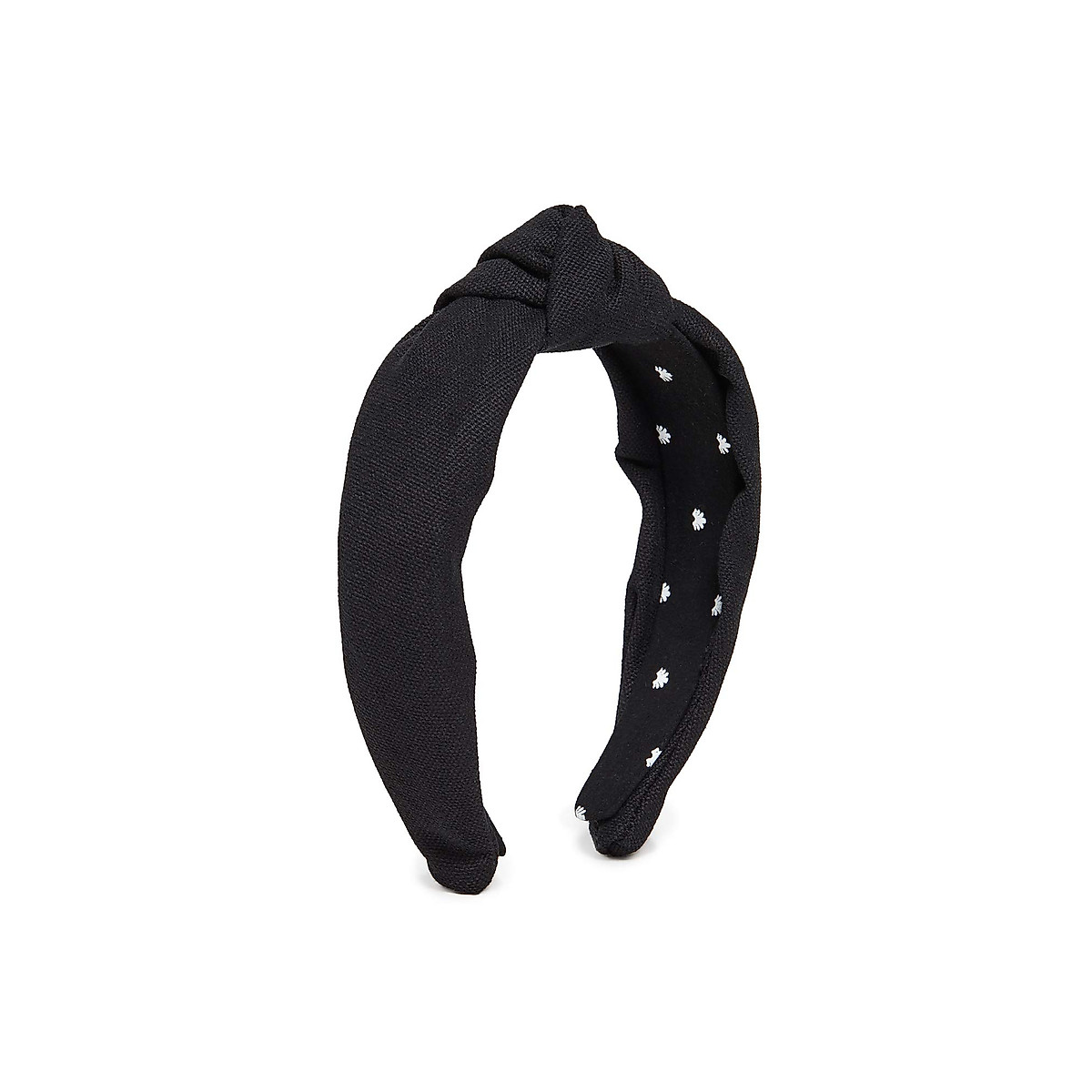 Lele Sadoughi Women's Classic Black Headband, Jet, One Size