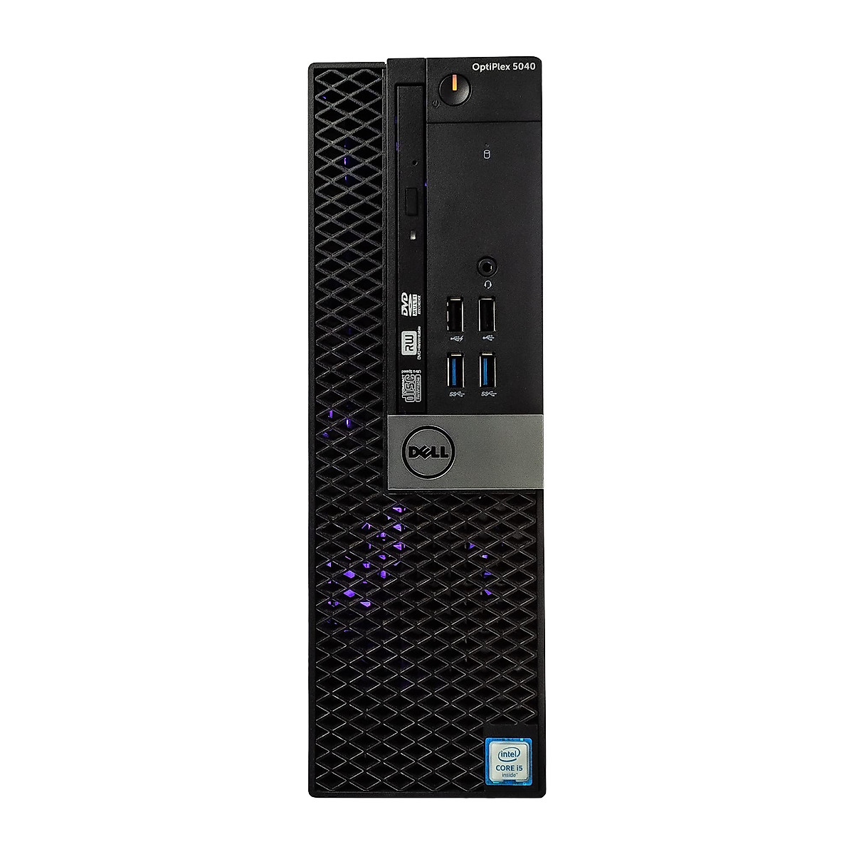 Dell OptiPlex 5040 Desktop Computer PC w/RGB Lighting, Ultra-Fast Intel i5, 16GB DDR4 RAM, 500GB SSD, DVD, WiFi, Dual 19 Monitors (Brands Vary), Windows 10 Pro (Renewed)