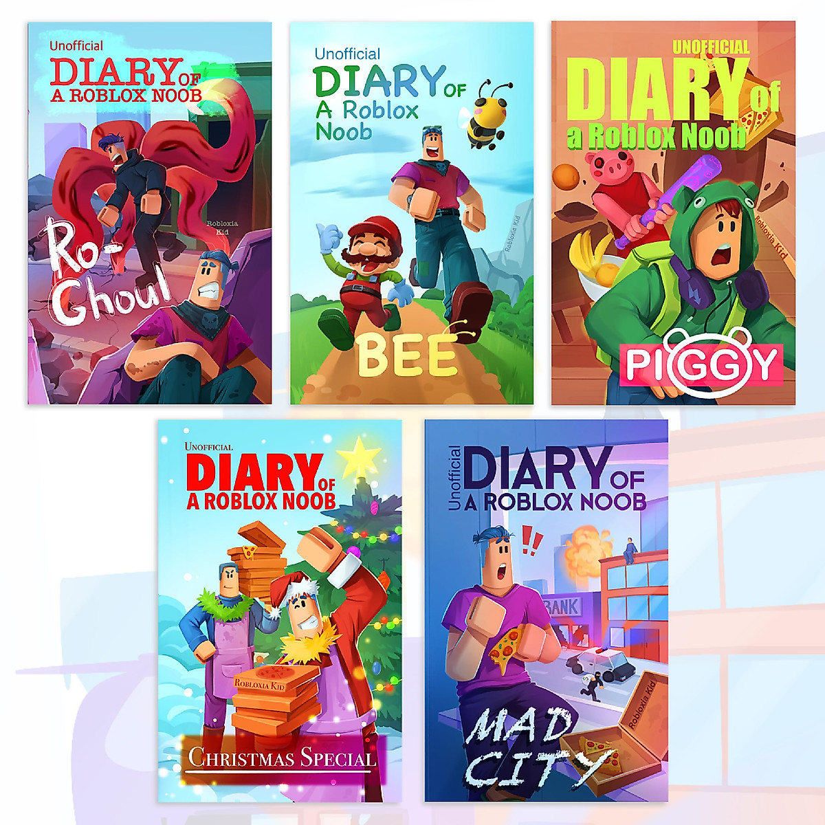 Robloxia Kid Diary of a Roblox Noob (Part 1): 5 Video Game Adventure Stories - Independent & Unofficial Roblox Series for Boys & Girls