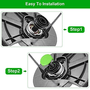 2900719 Dual Line Trimmer Replacement Spool Compatible with Greenworks 2101602A and 2101602, Replacement Spool 20ft 0.065" 7-Pack (6-Line Spool + 1 Cap)