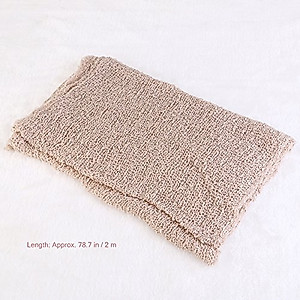 Tinksky Long Ripple Wrap, DIY Newborn Baby Photography Wrap-BAby Photo Props (Beige)