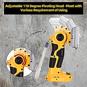 WaxPar 2000LM 20V Light for Dewalt 20V Tools Lithium-ion Battery, 18W Flashlight Replacement for Dewalt Light Spotlight with USB Port Zinc Alloy Head for Power Failure, Camping, Outdoor, Indoor