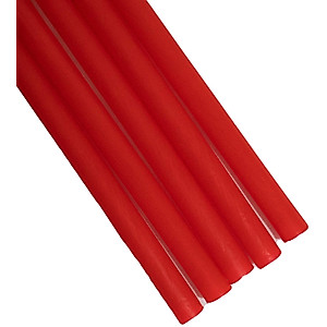 Made in USA Pack of 250 Unwrapped BPA-Free Plastic Smoothie & Boba Drinking Straws (Red - 8.5" X 0.50")