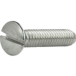 1/4-20 x 2-1/2" Slotted Oval Head Machine Screws Stainless Steel 18-8 Qty 25 D&J