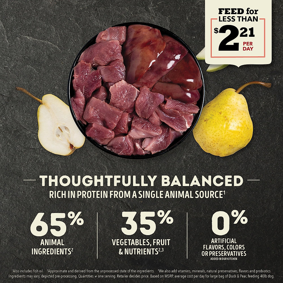 ACANA Singles Limited Ingredient Dry Dog Food, Duck & Pear Recipe, Single Protein Source Dog Food Kibble, 4.5lb