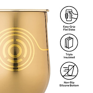 Corkcicle Star Wars 12 Ounce Stainless Steel Stemless Cup w/Lid, C-3PO