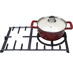 Uniflasy Cast Iron Wok Ring Burner Grate for Gas Stove for Samsung NX58H5650WS, NX58H5600SS, Frigidaire FPGF3077QF GE Appliances JGBS66REKSS Whirlpool