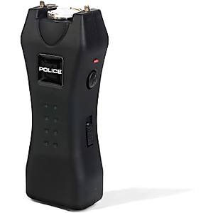 Police Stun Gun 618 - Mini Rechargeable with LED Flashlight, Black