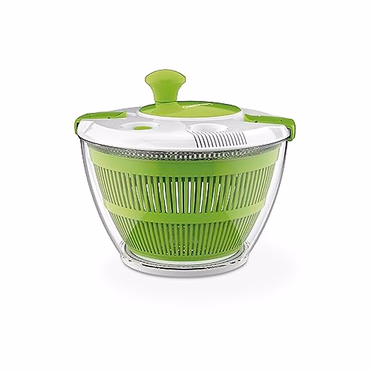 Cuisinart Large Spin Stop Salad Spinner- Wash, Spin & Dry Salad Greens, Fruits & Vegetables, 5qt, CTG-00-SAS1