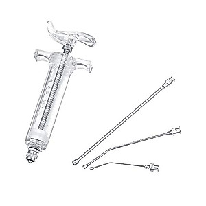 Avalizard Baby Bird Feeding Syringe Bird Syringe Feeder Bird Feeder for Cage Puppy Feeding Syringe 20ml Animal Syringe with 3pcs Needle Stainless Steel Material