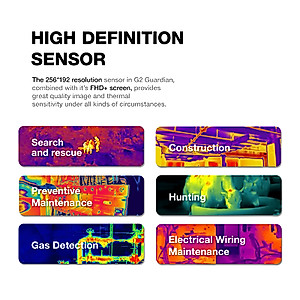 AGM G2 Guardian 5G Rugged Smartphone with 256x192 Resolution Thermal Camera, Rugged Phone with 20MP Infrared Night Vision, 108MP Main Camera, Qualcomm QCM6490, 6.58" FHD+ 120Hz, 7000mAh, 12+256GB, NFC