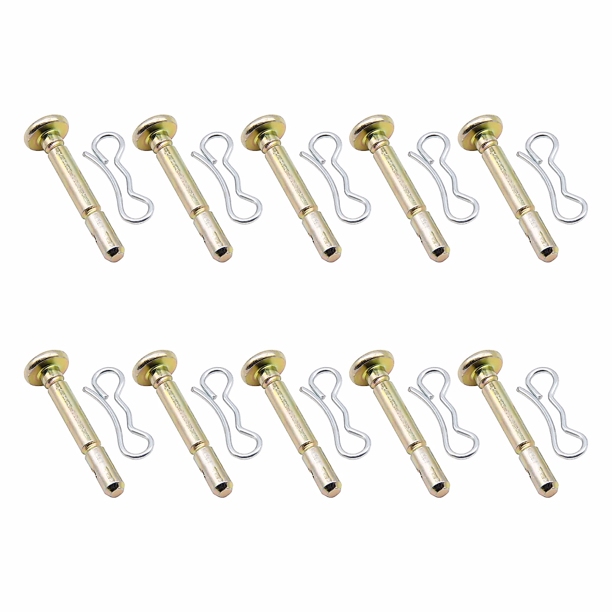 10 PK 738-04155 and 714-04040 Shear Pins Replacement for MTD Cub Cadet Craftsman & Troy-bilt Shear Pins Snow Throwers