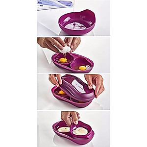 Tupperware Microwave Breakfast Maker Set in Rhubarb
