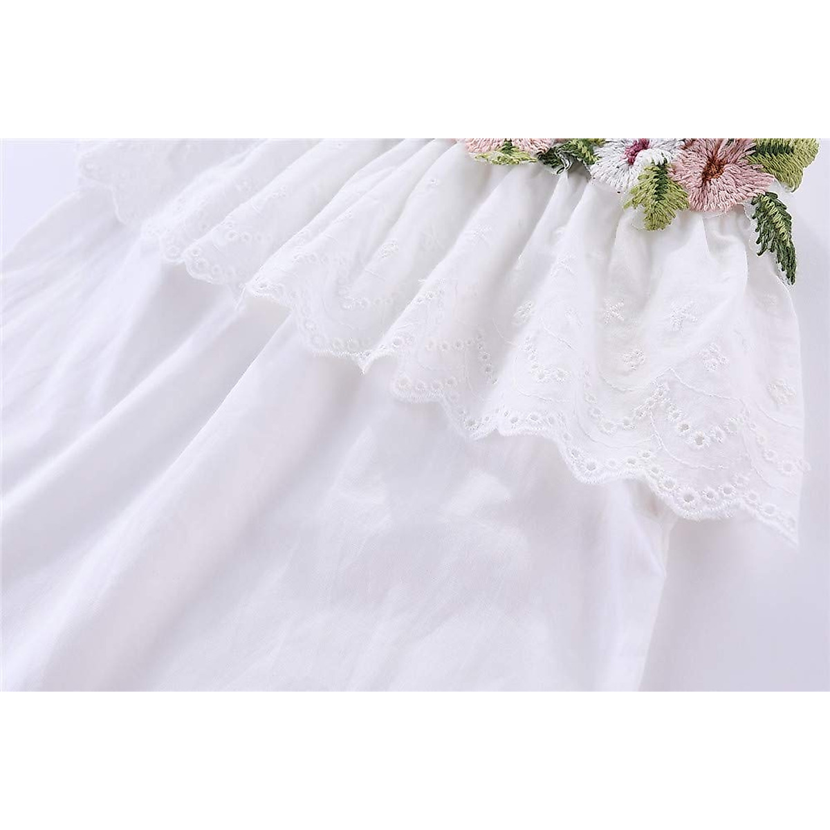 Mud Kingdom Outfits for Toddler Girls White Halter Tops and Shorts Ripped Denim 3T