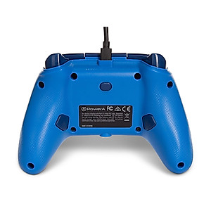 PowerA Enhanced Wired Controller for Xbox Series X|S - Blue, Officially Licensed for Xbox