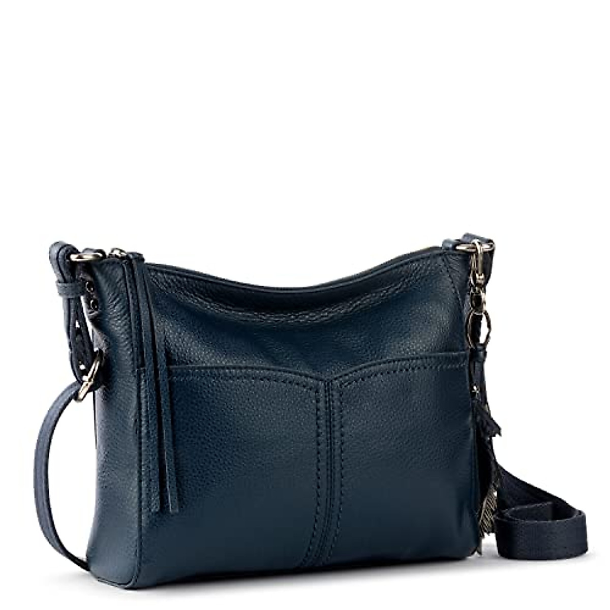 The Sak Womens Alameda Crossbody in Leather, Indigo, One Size US