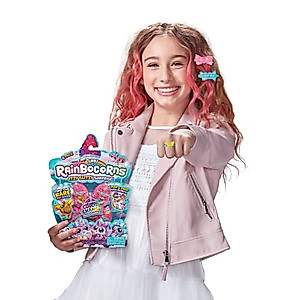 Rainbocorns Itzy Glitzy Surprise Series 2 (8 Pack) Pink Eggs by ZURU, Collectibles, Rings, Hair Clips, Pencil Toppers, Wings for Easter Basket Stuffers, Party Favors, Girls, and Kids