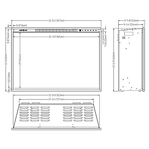 Modern Flames Redstone 36-Inch Built-in Electric Fireplace (RS-3626)