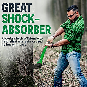 WilFiks Chopping Axe, 36” Camping Outdoor Hatchet for Wood Splitting and Kindling, Forged Carbon Steel Heat Treated Hand Maul Tool, Fiberglass Shock Reduction Handle with Anti-Slip Grip