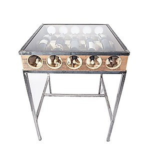 wine rack bar height table