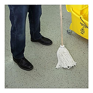 Boardwalk BWK1148 48 in. x 5 in. Cotton/Synthetic Blend Dust Mop Head - Blue