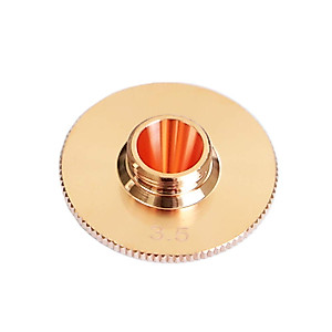 XLNT Laser Nozzle Single Layer Dia. 28mm Height 15mm for Multi-Brand Fiber Laser Cutting Machine Head. (Caliber: 3.5mm)