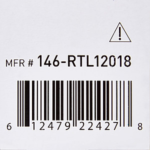 McKesson Grab Bar, Wall Mount, Steel, Bathroom, Shower Aid, White Power Coated, 18 in, 3 Count